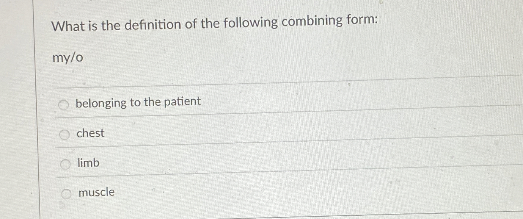 Solved What is the definition of the following combining | Chegg.com