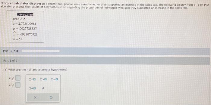 Solved nterpret calculator display: In a recent poll, people | Chegg.com