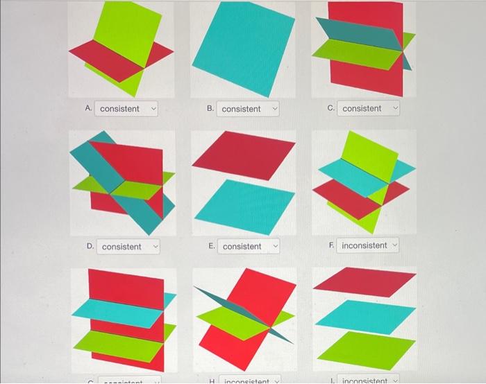 Solved determine if thay are consistent or inconsistent | Chegg.com
