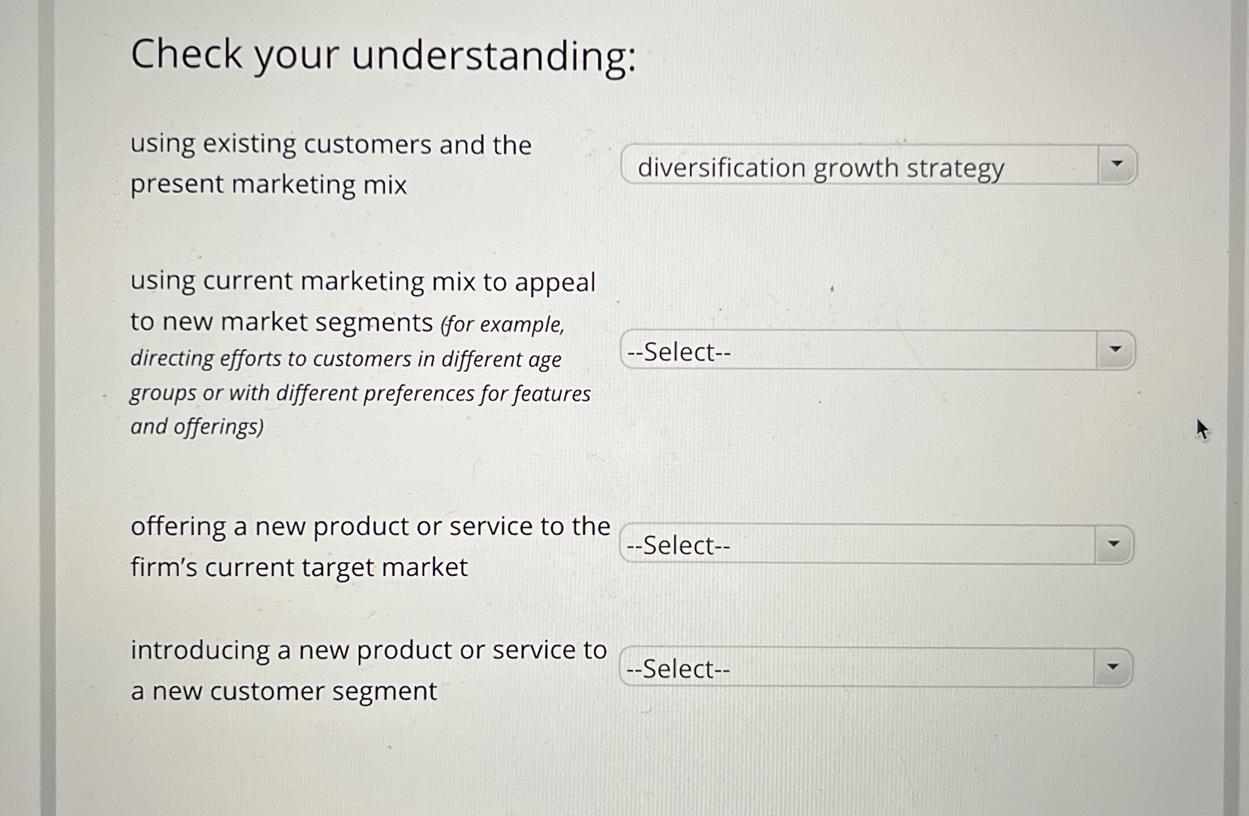 Solved Check your understanding:using existing customers and | Chegg.com