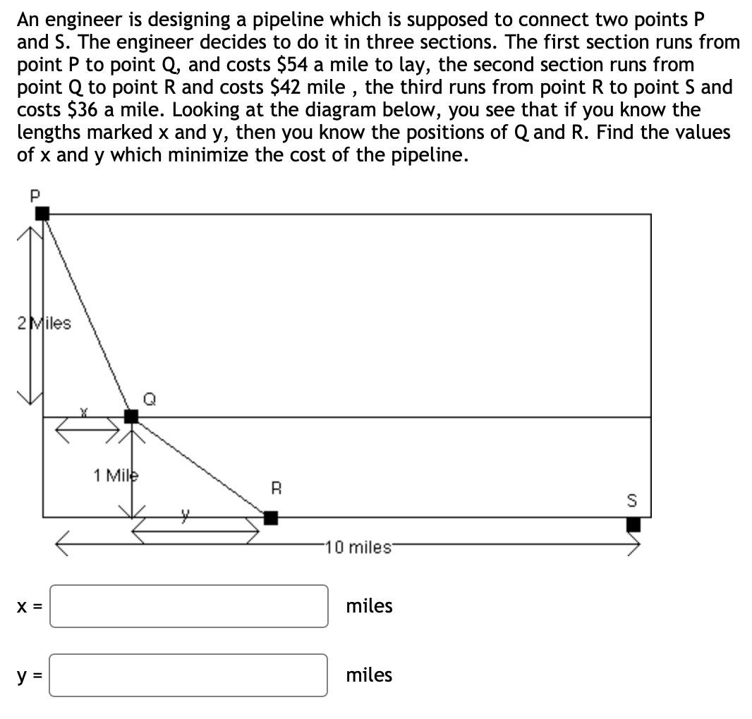 Solved An engineer is designing a pipeline which is supposed | Chegg.com