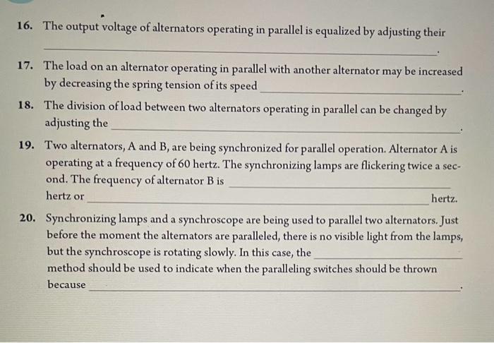 Solved 7. The most reliable method of synchronizing | Chegg.com