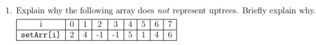 Solved 1 Explain Why The Following Array Does Not Represent 