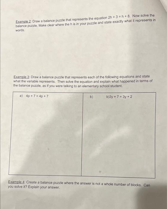 Solved draw a balance puzzle that represents the equation 2H | Chegg.com