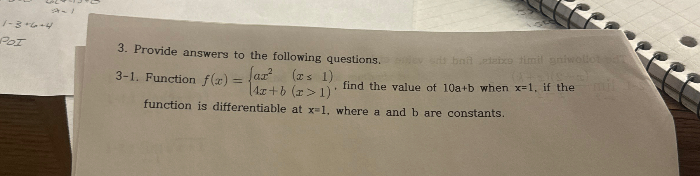 Solved Provide answers to the following questions.3-1. | Chegg.com