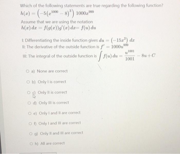 Solved Which of the following statements are true regarding | Chegg.com