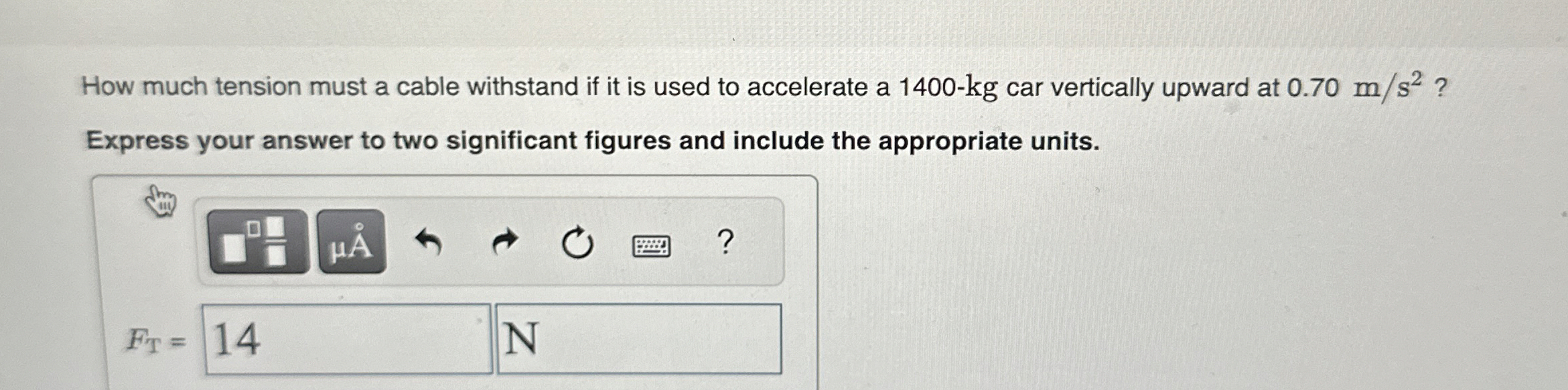 Solved How much tension must a cable withstand if it is used | Chegg.com