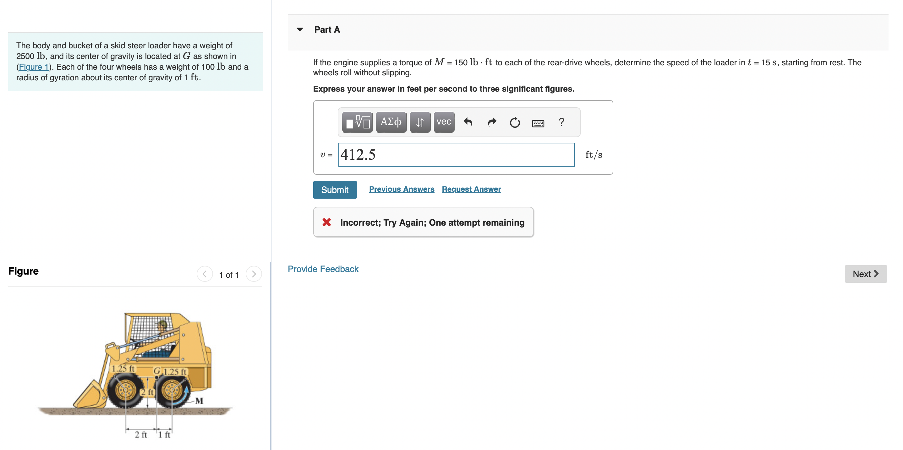 Solved The body and bucket of a skid steer loader have a | Chegg.com