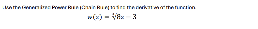 Solved Use the Generalized Power Rule (Chain Rule) ﻿to find | Chegg.com