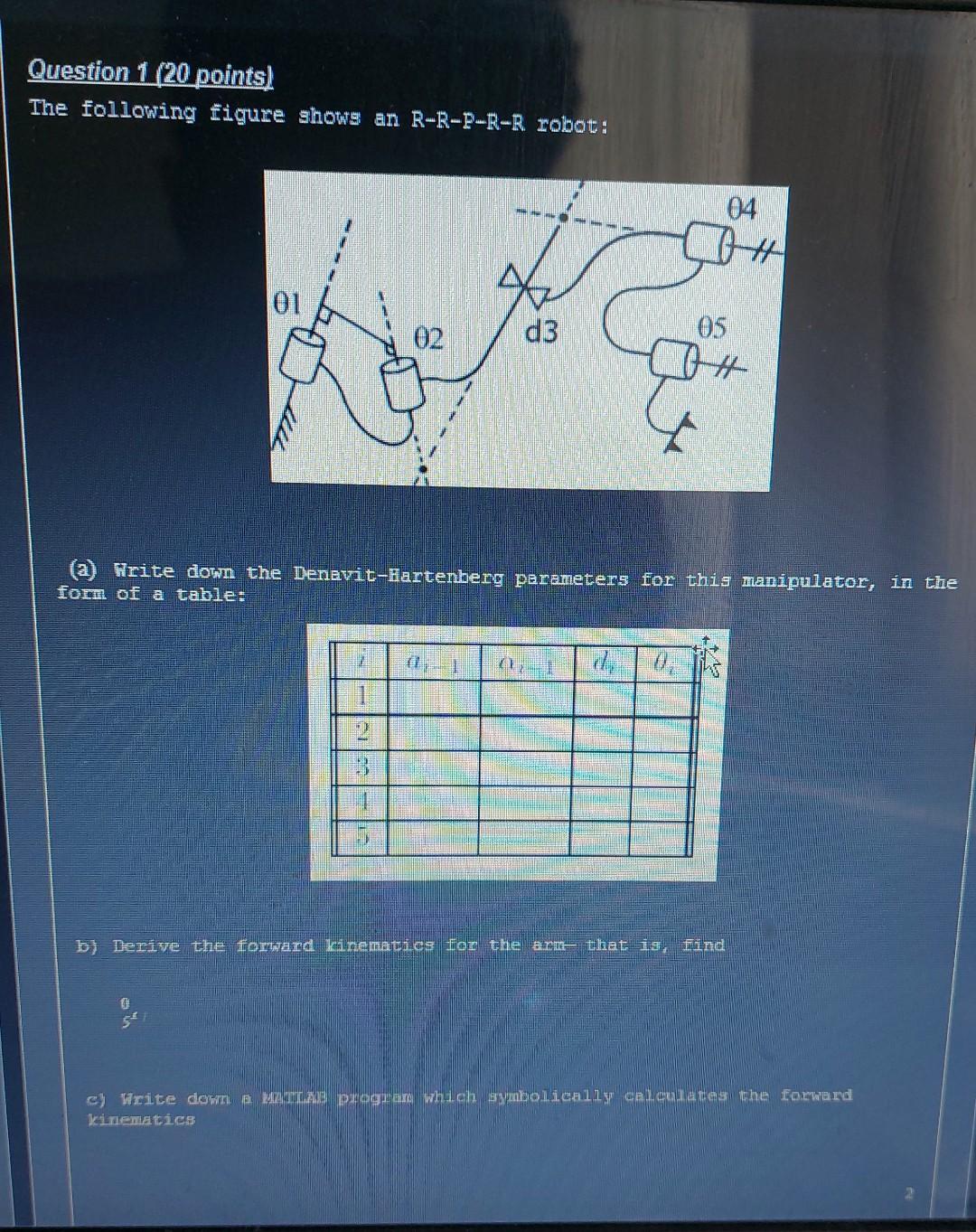 Solved Question 1 (20 points) The following figure shows an | Chegg.com