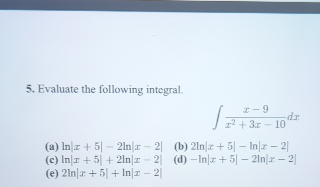 Solved Evaluate The Following Chegg
