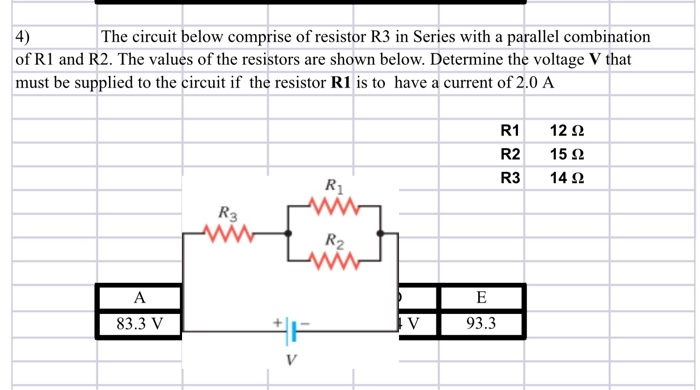 Solved 4) The circuit below comprise of resistor R3 in | Chegg.com