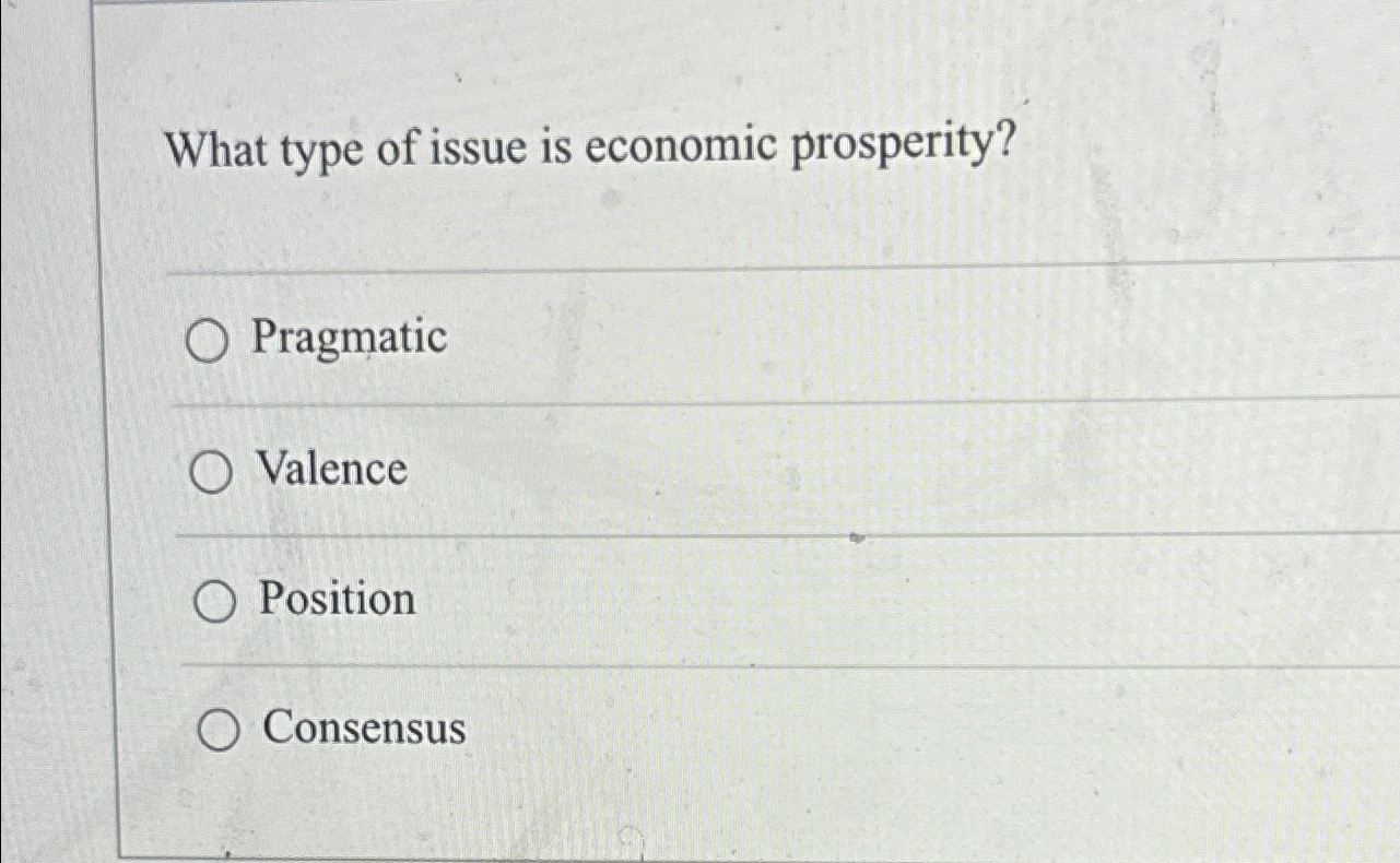 Solved What type of issue is economic | Chegg.com