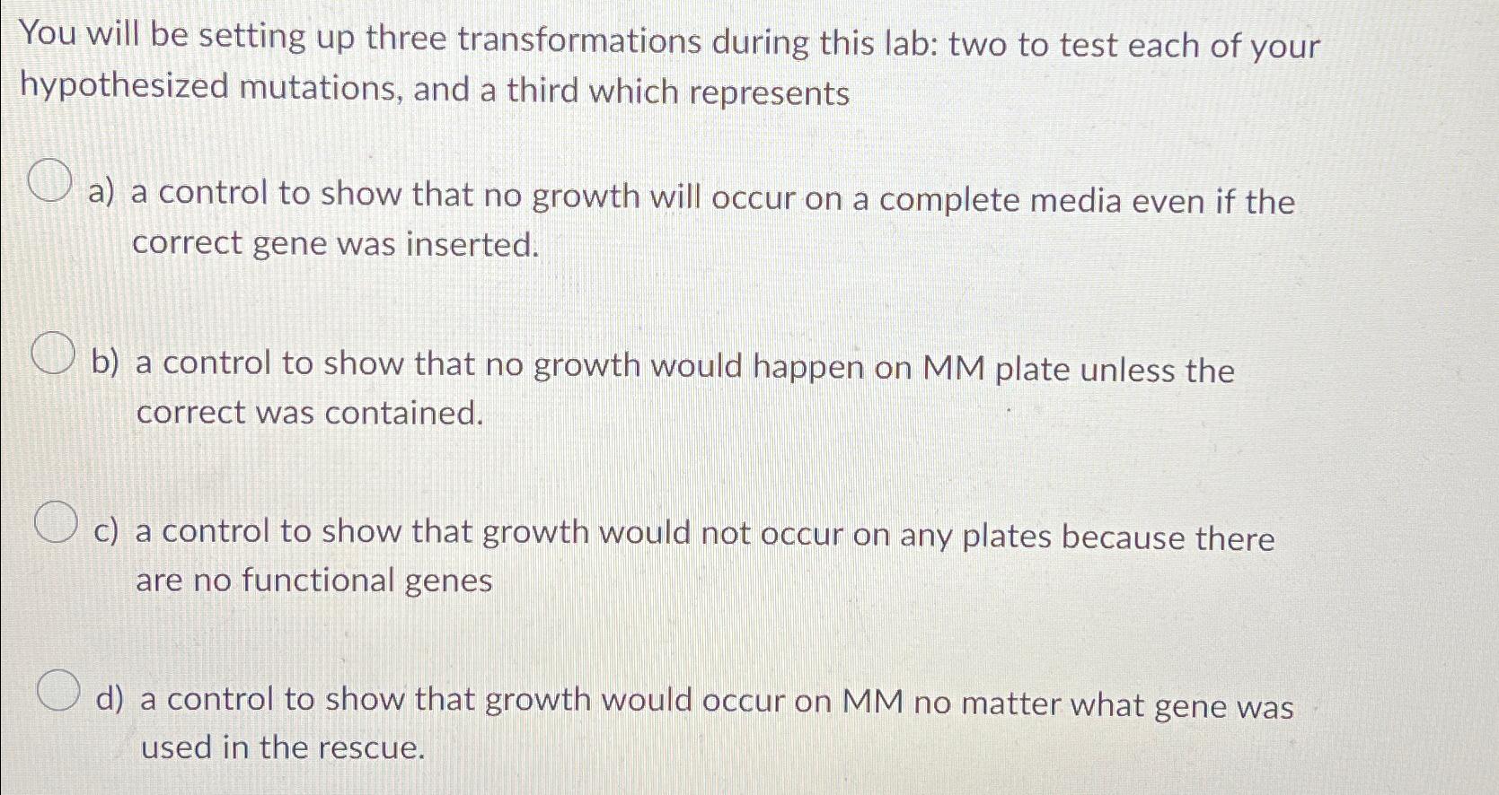 Solved You will be setting up three transformations during | Chegg.com
