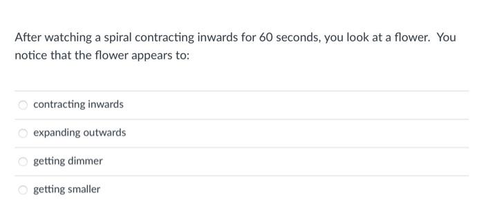 Solved After watching a spiral contracting inwards for 60 | Chegg.com