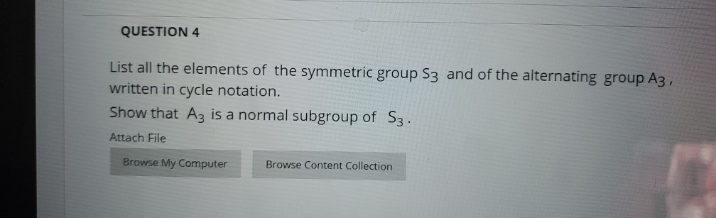 Solved QUESTION 4 List all the elements of the symmetric | Chegg.com