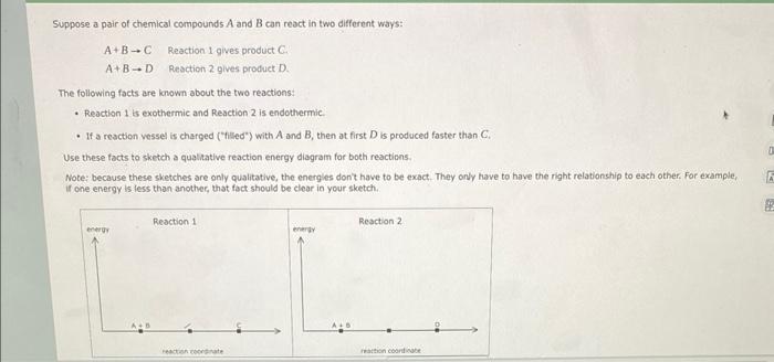 Solved Suppose a pair of chemical compounds A and B can | Chegg.com