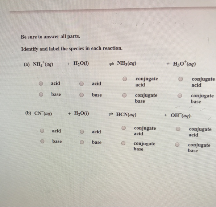 Solved Be sure to answer all parts. Identify and label the | Chegg.com