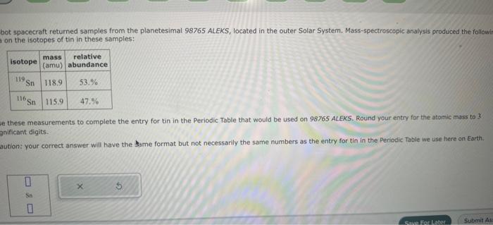 Solved ot spacecraft returned samples from the planetesimal | Chegg.com