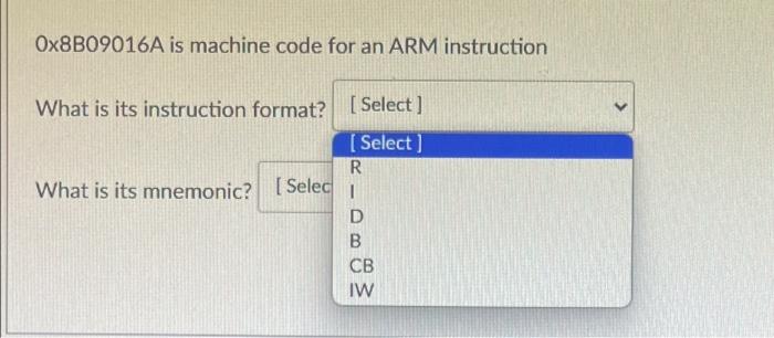 Solved What Is Its Mnemonic 0x8b09016a Is Machine Code For