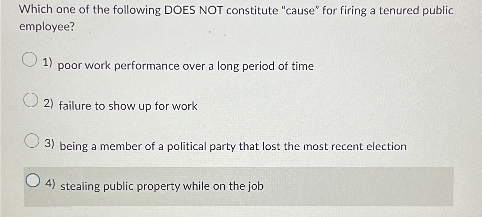 Solved Which one of the following DOES NOT constitute | Chegg.com