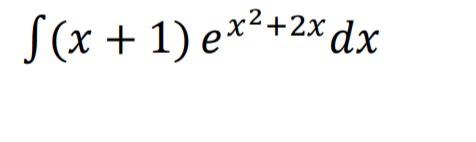 Solved ∫(x+1)ex2+2xdx | Chegg.com