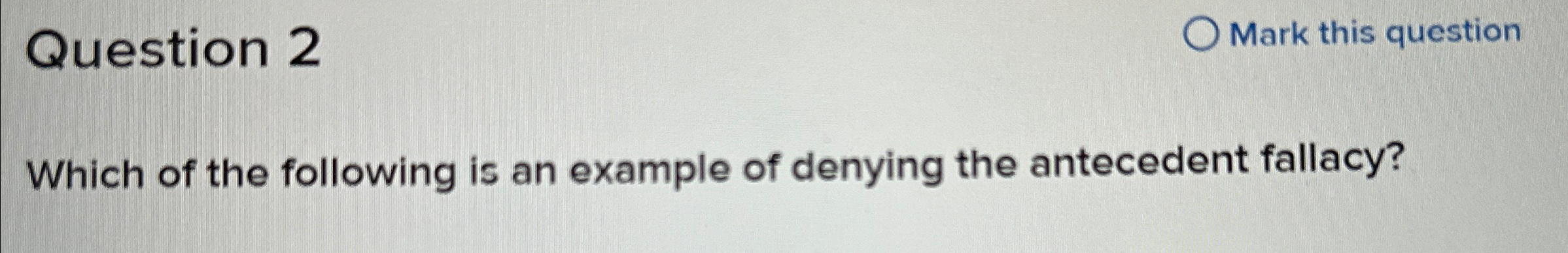 Solved Question 2Mark this questionWhich of the following is | Chegg.com