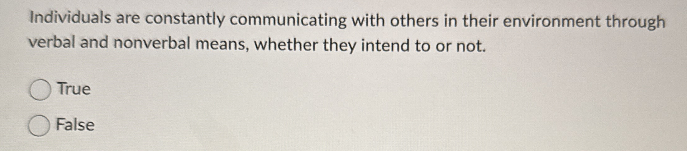 Solved Individuals are constantly communicating with others | Chegg.com