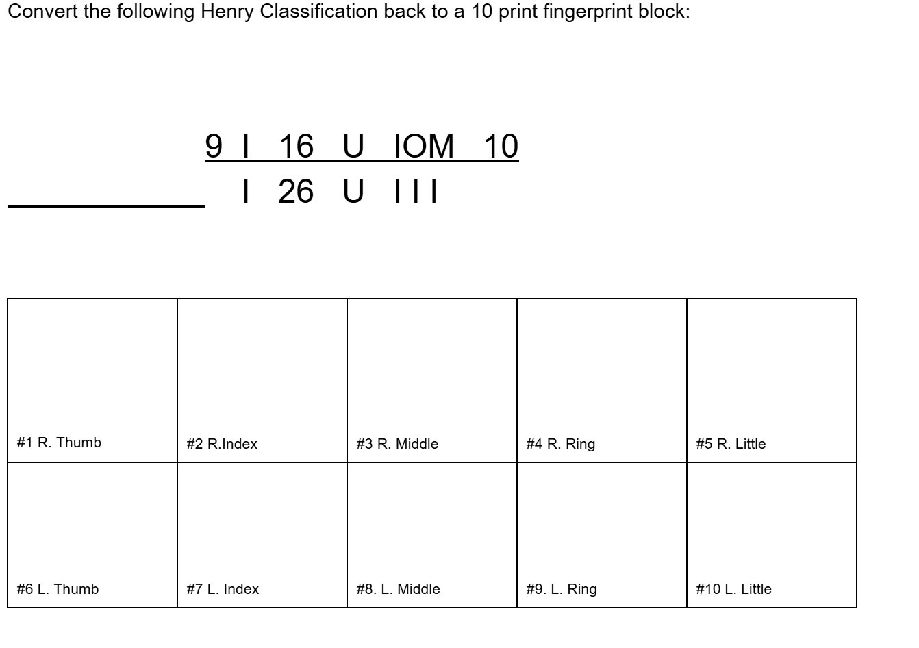 Need to correctly convert a completed Henry | Chegg.com