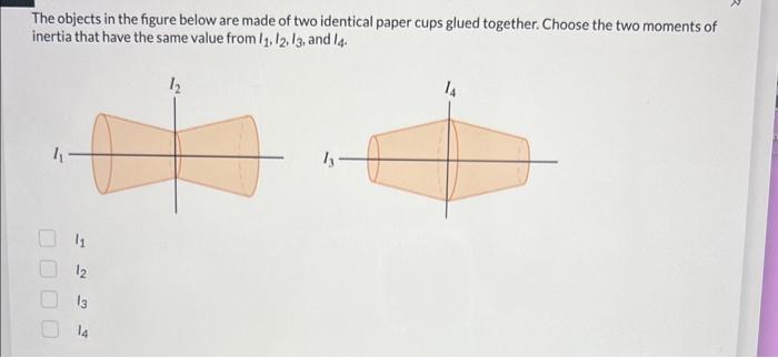 Solved The objects in the figure below are made of two | Chegg.com