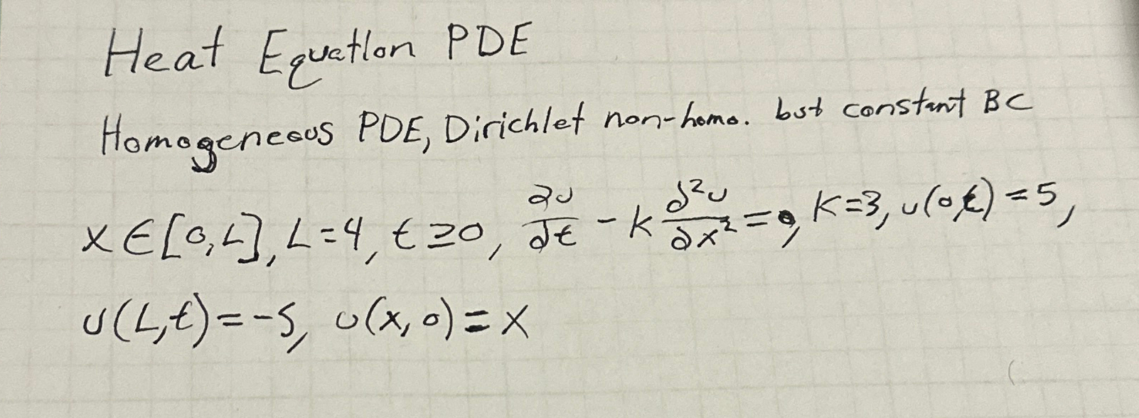 Solved Heat Equation | Chegg.com