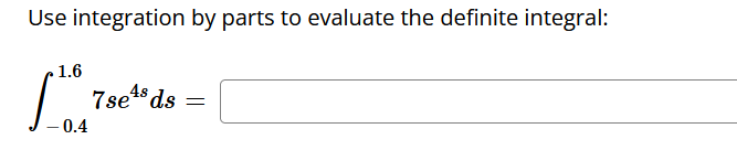 Solved Use integration by parts to evaluate the definite | Chegg.com