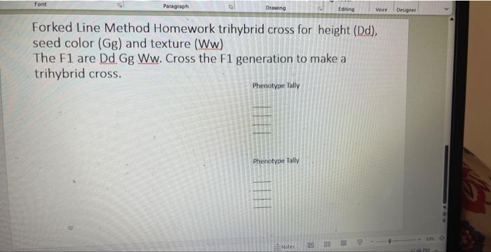 Description of the assignment - Use the forked line | Chegg.com