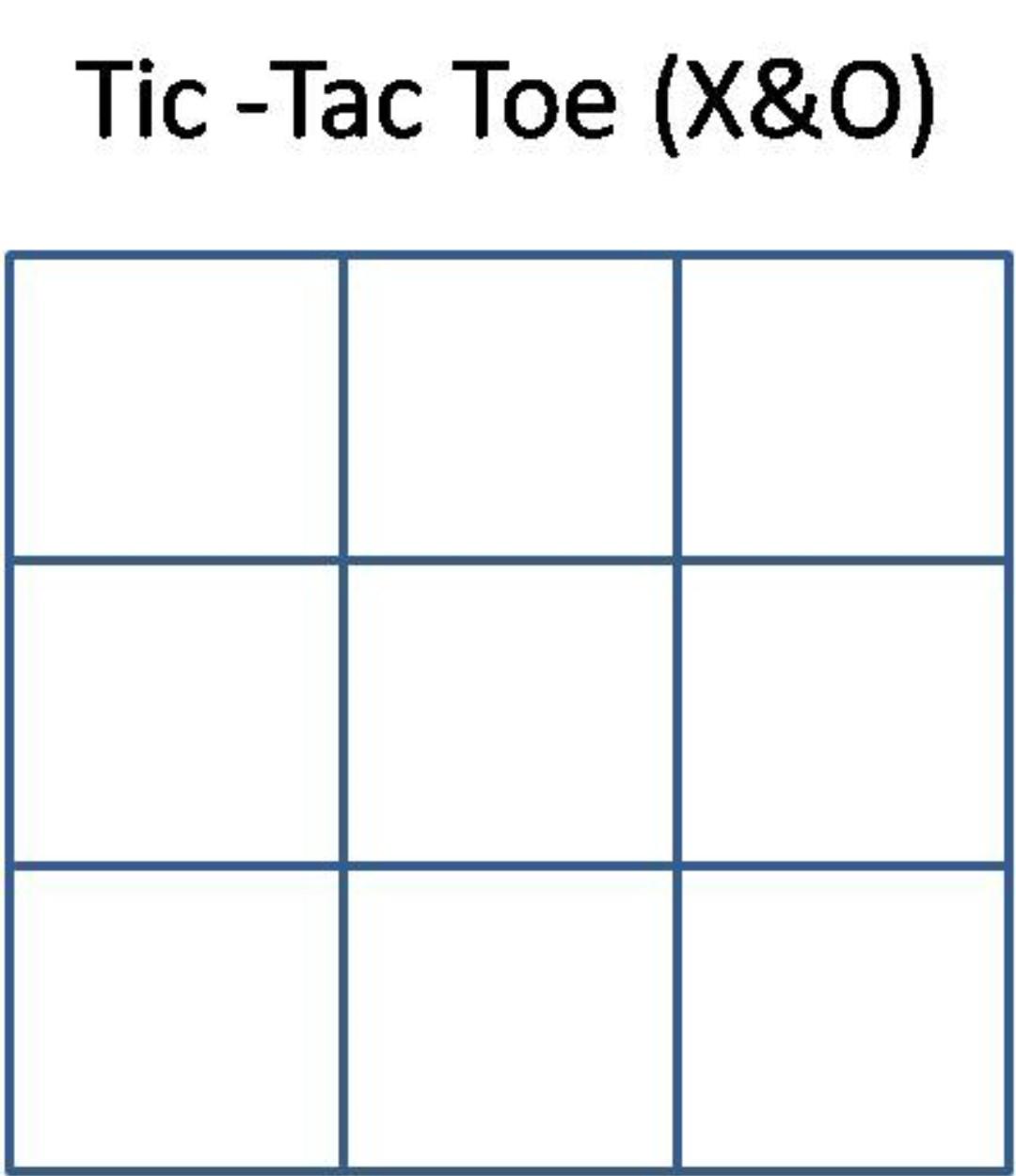Solved Tic-Tac Toe (X&O) | Chegg.com