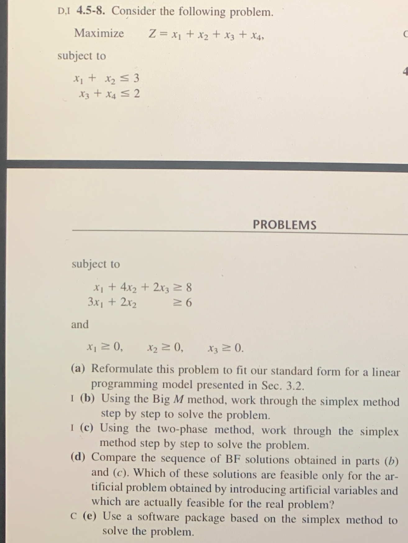 Solved D,I 4.5-8. ﻿Consider the following problem.Maximize | Chegg.com