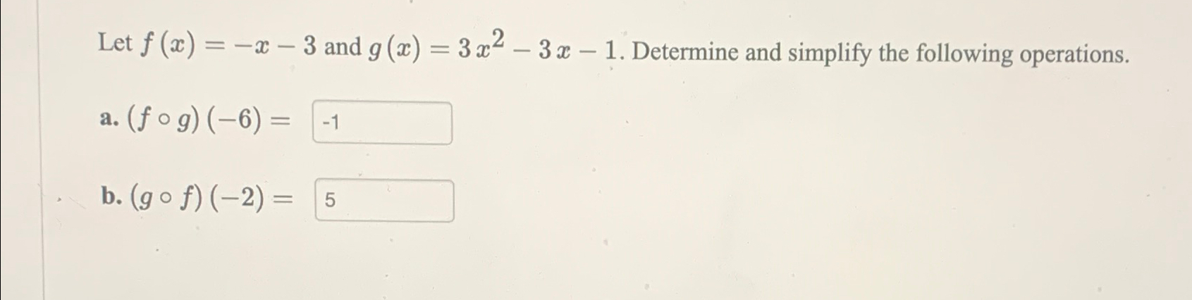 Solved Let F X X 3 ﻿and G X 3x2 3x 1 ﻿determine And