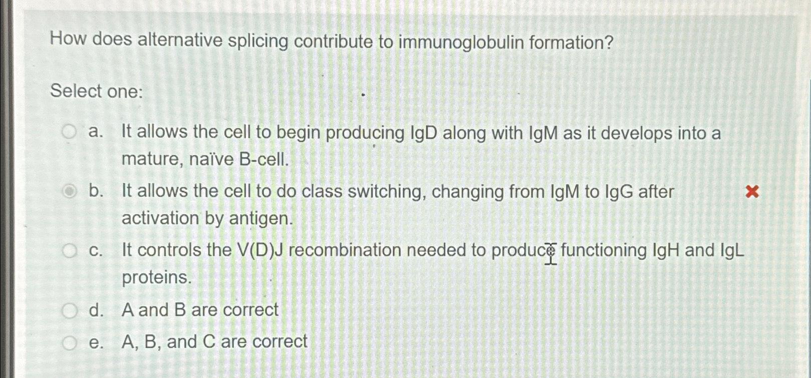 Solved How does alternative splicing contribute to | Chegg.com