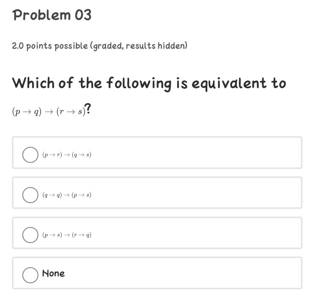Problem 1 2.0 points possible (graded, results | Chegg.com