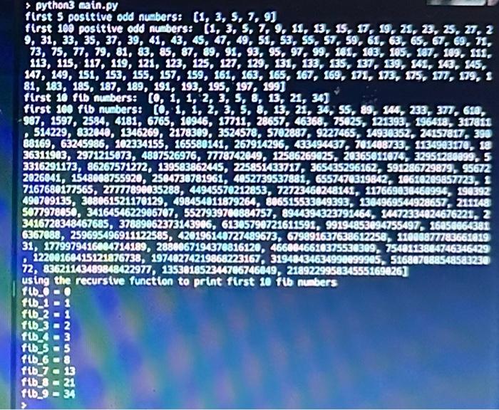 1 anex1: 2 I Sequence of odd positive numbers: | Chegg.com