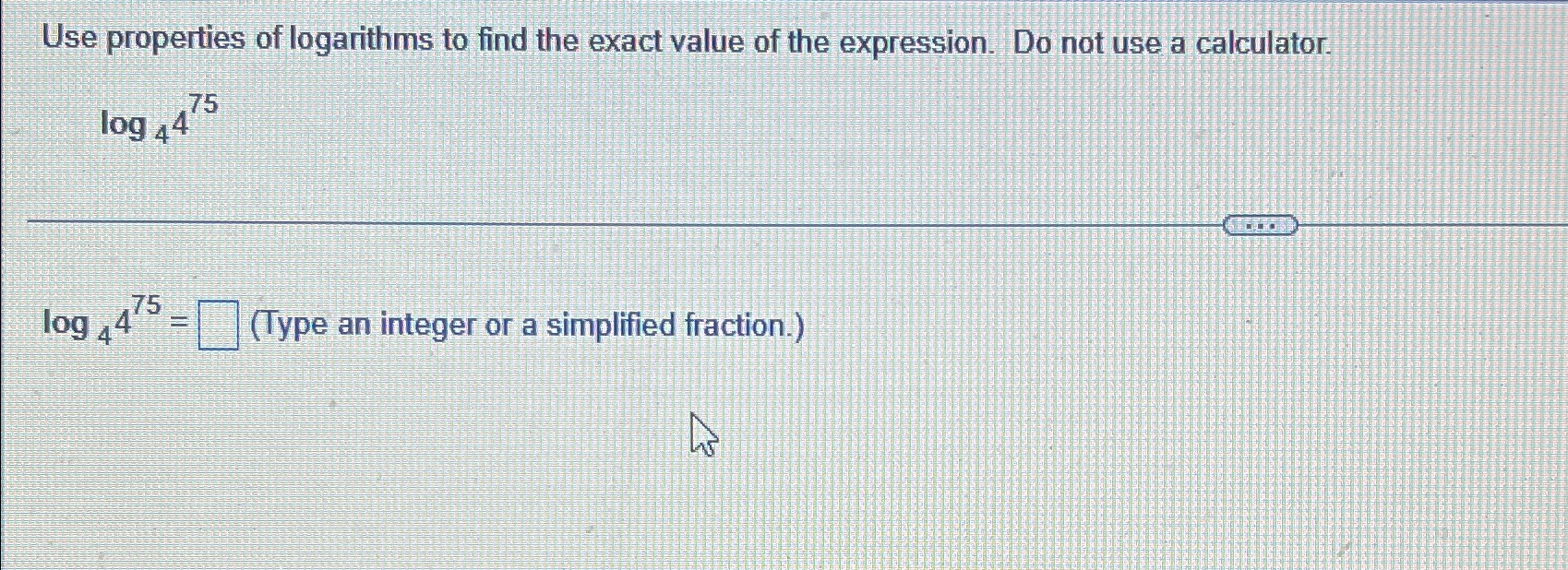 Solved Use properties of logarithms to find the exact value | Chegg.com