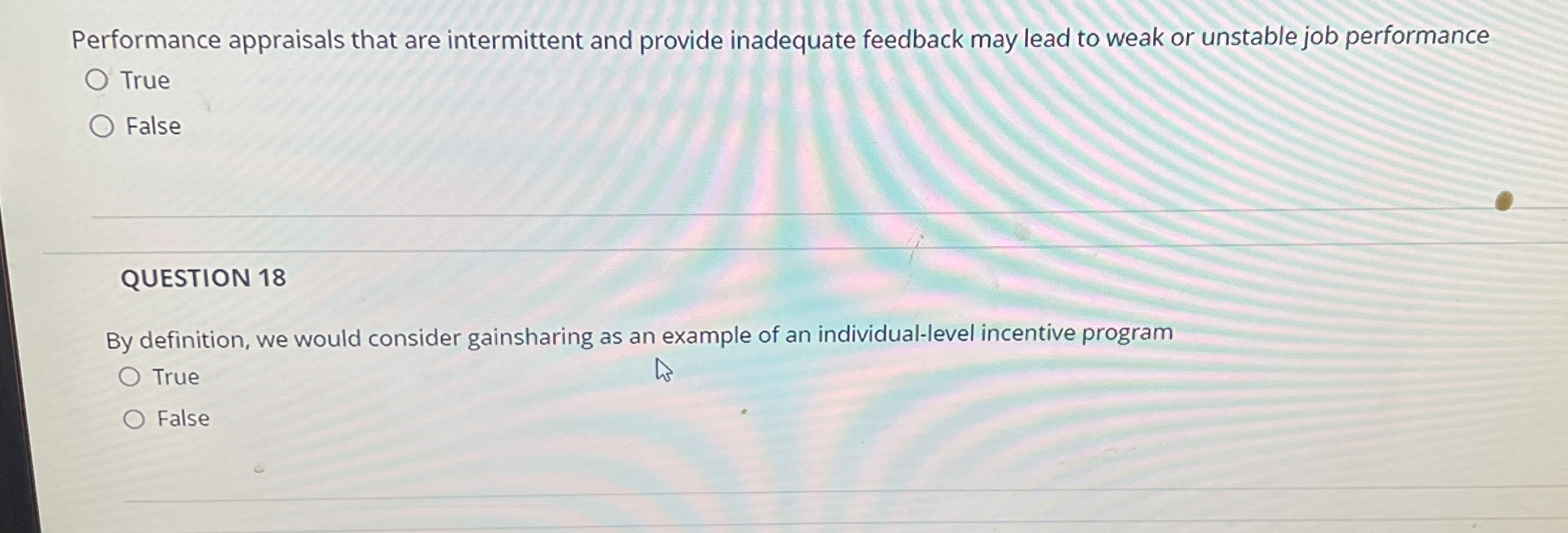 Solved Performance appraisals that are intermittent and | Chegg.com