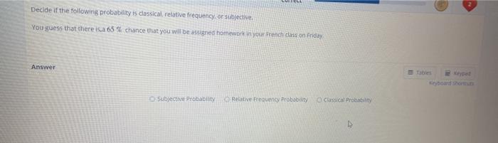 Solved Decide if the following probability is classical, | Chegg.com