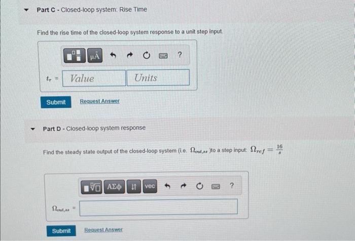 Solved For the closed-loop system shown, and pivent | Chegg.com