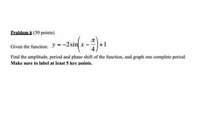 Solved Problem 6 50 Points Given The Function 