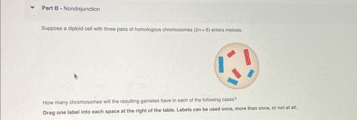 Solved Suppose a diploid cell with three pairs of homologous | Chegg.com