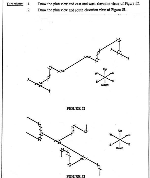 Solved Directions: 1. Draw the plan view and east and west | Chegg.com
