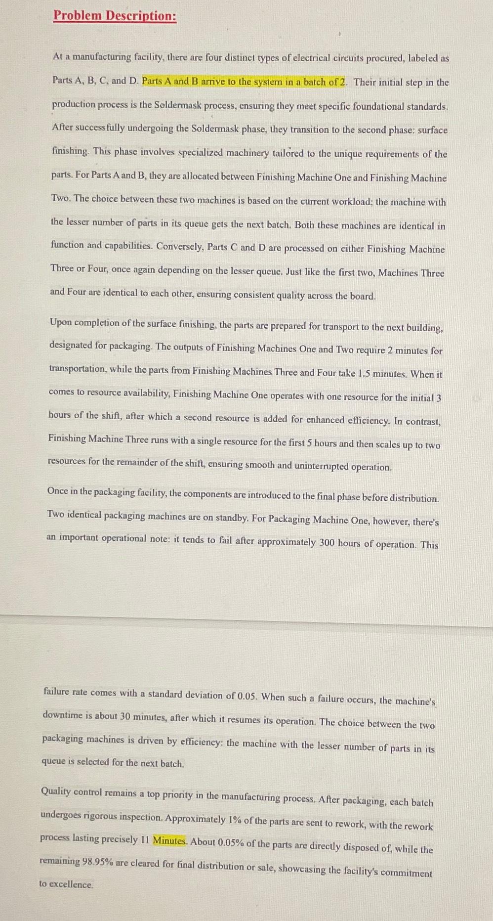 Solved Please write the components of this simulation model | Chegg.com