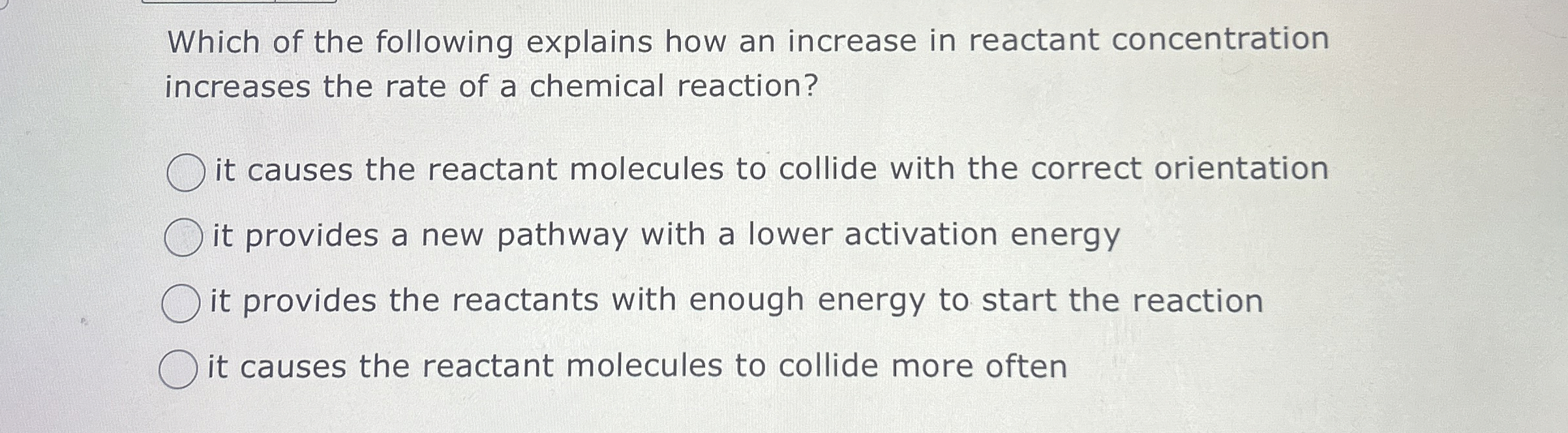 Solved Which of the following explains how an increase in | Chegg.com