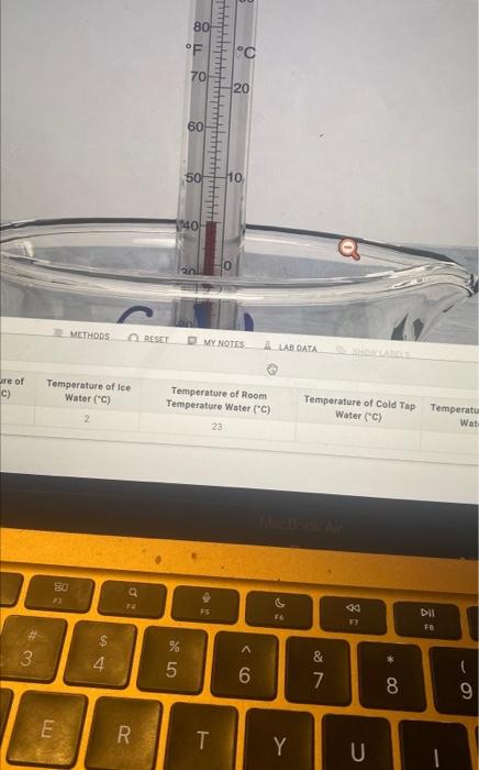 Solved Temperature of Cold Tap Water (C) i need to know the | Chegg.com