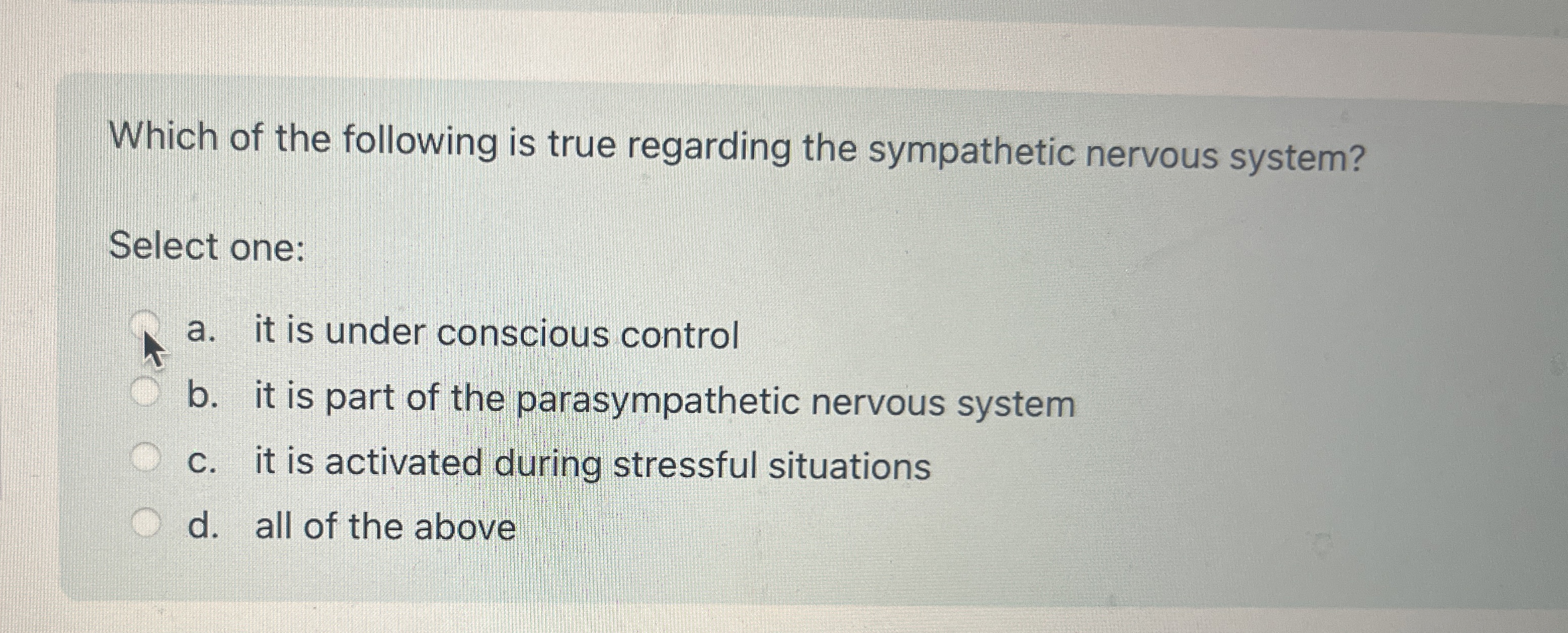 Solved Which of the following is true regarding the | Chegg.com